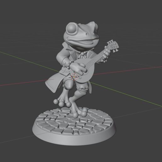 🐸 dnd grung bard・ STL File for 3D printing・Cults