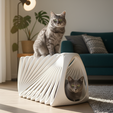 🐱 RIBS CAT HOUSE・ STL File for 3D printing・Cults