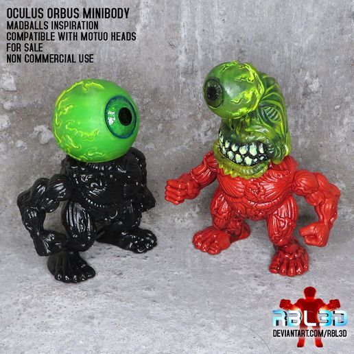🦸 Madballs Oculus Orbus Minibody・ OBJ File for 3D printing・Cults