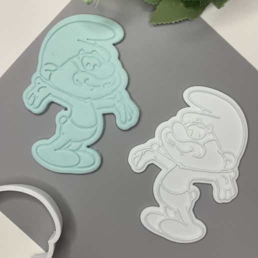 STL file Papa Smurf Cookie Cutter And Stamp 🍪 ・3D print design to ...