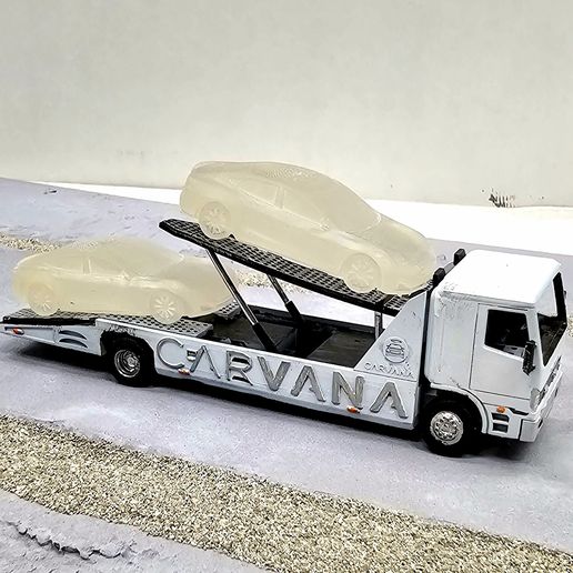 🚗 CARVANA DOUBLE CAR HAULER I/87 SCALE・ STL File for 3D printing・Cults