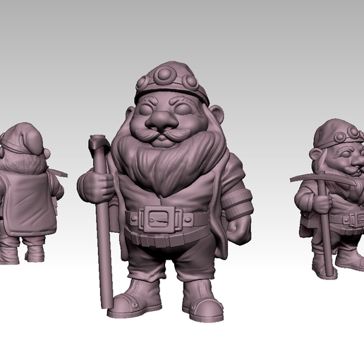 STL file Dwarf Miner 🗿 ・3D printable design to download・Cults