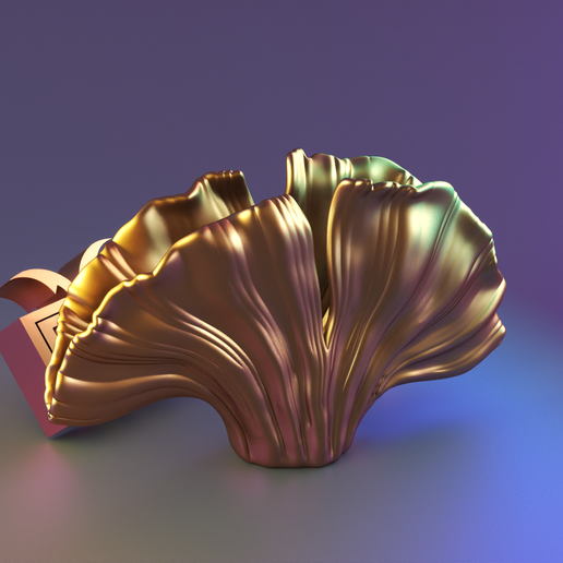 🏺 Ginkgo vase・ STL File for 3D printing・Cults