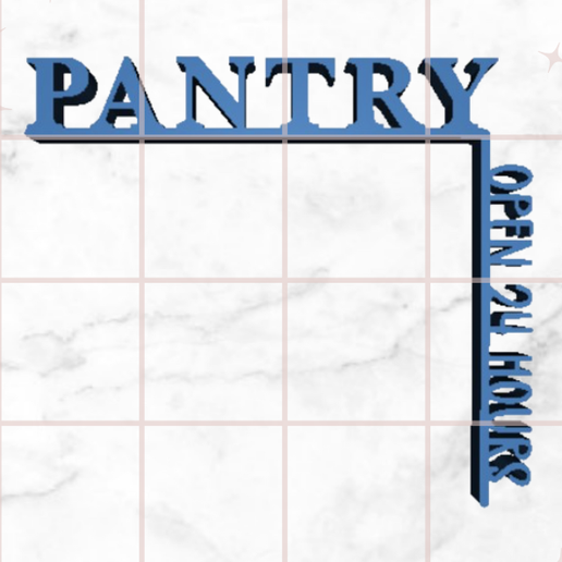 🚪 Pantry door topper・ STL File for 3D printing・Cults