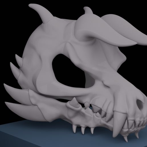 💀 Swamp watcher skull・ STL File for 3D printing・Cults