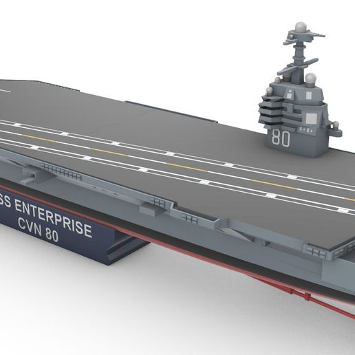 🇺🇸 USS Enterprise (CVN-80) 1:400・ 3D File for 3D printing・Cults