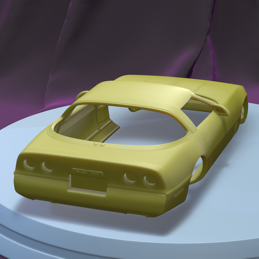 🚙 CHEVROLET CORVETTE C4 COUPE 1983 (1/24) printable car body・ STL File ...