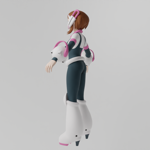 🎲 Ochako Uraraka Lowpoly Rigged・ OBJ File for ・Cults