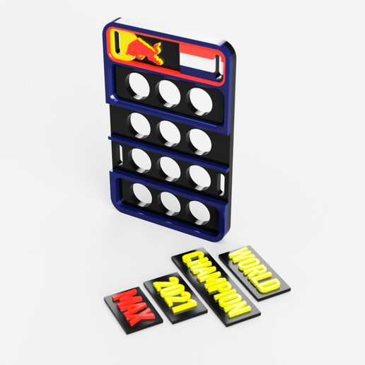 🐂 Red Bull F1 Pit Board Max Verstappen・ STL File for 3D printing・Cults