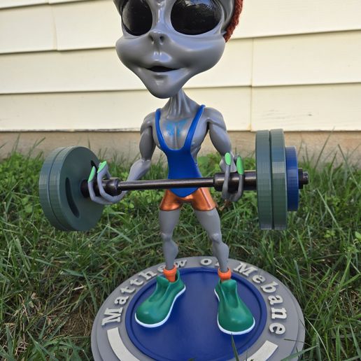 👽 Alien Muscle Gym Bro・ STL File for 3D printing・Cults