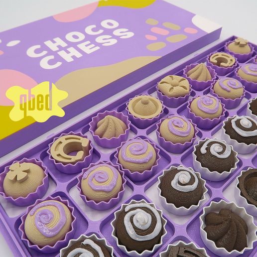 🍫 CHOCO CHESS [ZERO SUGAR + ZERO SUPPORTS] #BOARDXCULTS・Free STL File ...