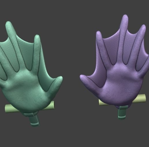 Lagoona Blue, Hand, Monster High.・ 3D File for 3D printing・Cults