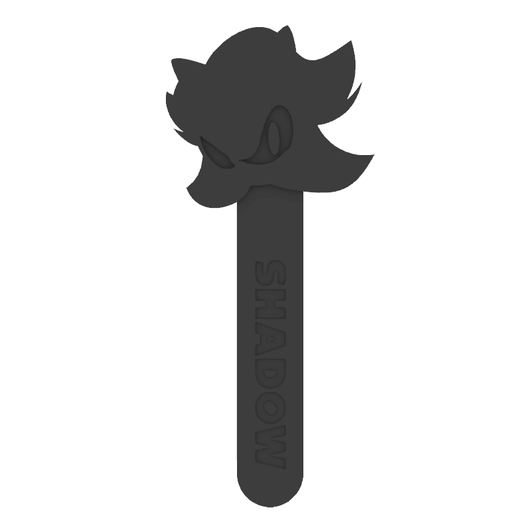 STL file Shadow bookmark - Sonic the Hedgehog 🔖 ・3D printer design to ...