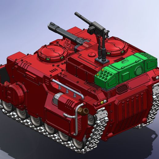 🦏 Turret for IMPULSOR to create a GLADIATOR 28mm・ STL File for 3D ...