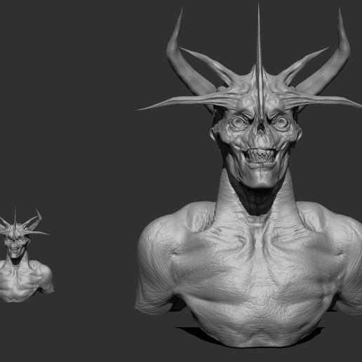 STL file demonic 👾 (OBJ)・Model to download and 3D print・Cults