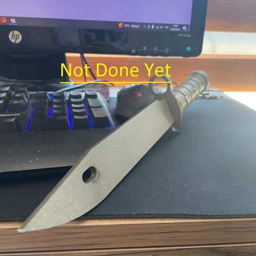 🔪 Bayonet High-Quality CS2 Knife・ STL File for 3D printing and CNC ...