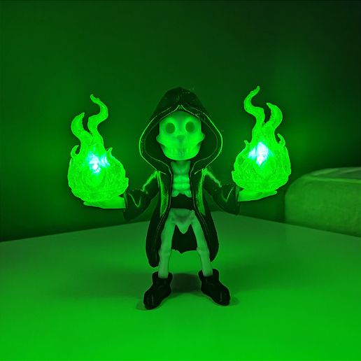 💀 Skeleton Mage・Archivo STL para Impresión 3D・Cults