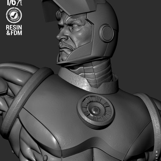👨 WICKED MARVEL IRON MAN SCULPTURE : TESTED AND READY FOR 3D PRINTING ...
