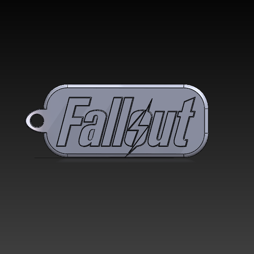 🔑 Fallout key ring・Free STL File for 3D printing・Cults