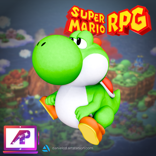 👶 Baby Yoshi Fat Super Mario RPG・ 3D File for 3D printing・Cults