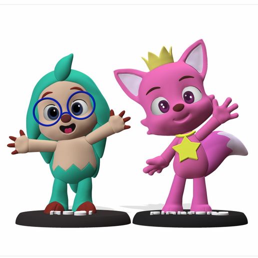Archivo STL PinkFong + Hogi fan art 🎨 ・Modelo para descargar y imprimir ...