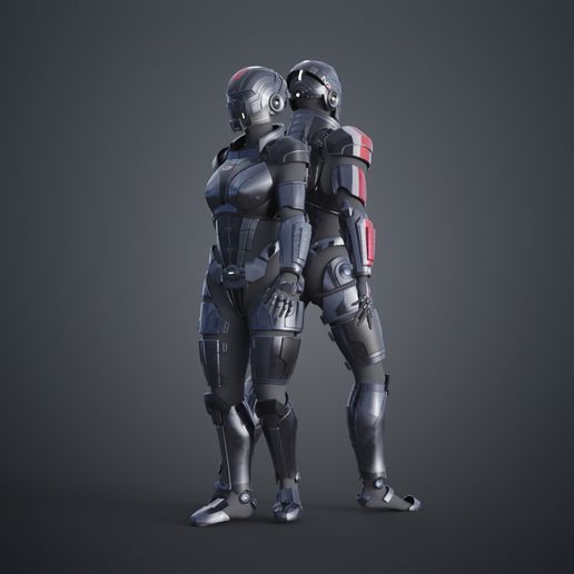 ♂️ Mass Effect Commander Shepard Cosplay N7 Armor Collection・ 3D File ...