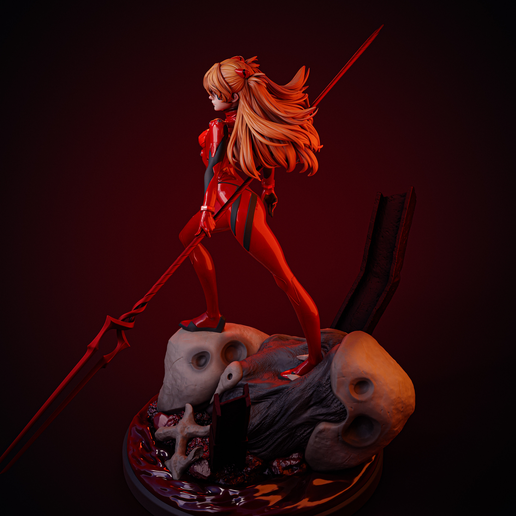 👾 Asuka (Evangelion)・ 3D File for 3D printing・Cults