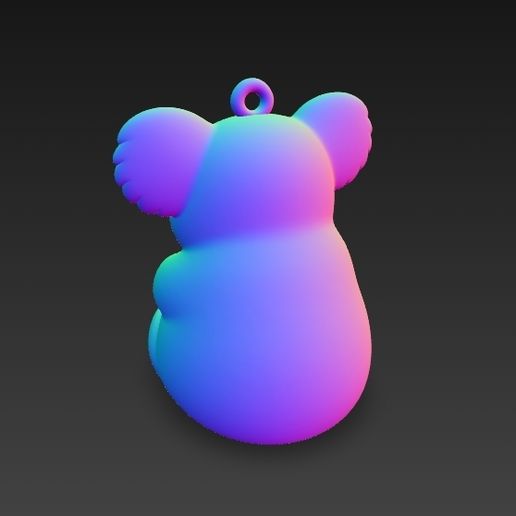😴 Cute Sleeping Koala Keychain・ STL File for 3D printing・Cults