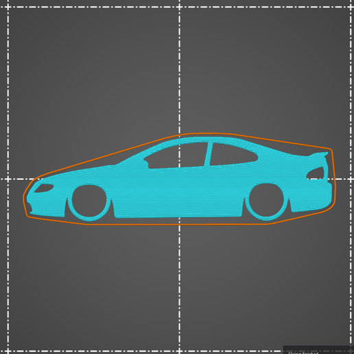 STL file Pontiac GTO 4th gen key silhouette 🔑 ・Design to download and ...