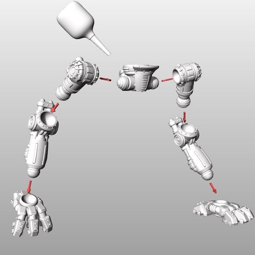 🐕 Project Raptor- "A" Model Legs・Free 3D File for ・Cults