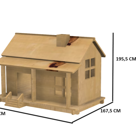 🏠 Model house - laser cutting files・ DXF File for 3D printing and CNC ...