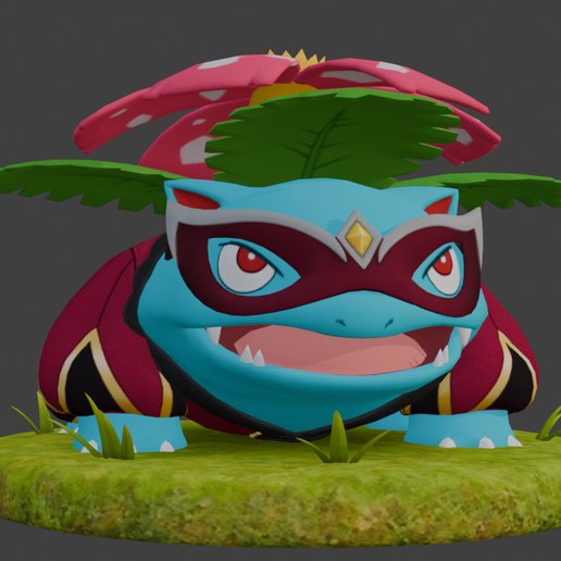 🤼 Venusaur - Luchador Masquerade Style | 3D Printable STL | Pokémon ...