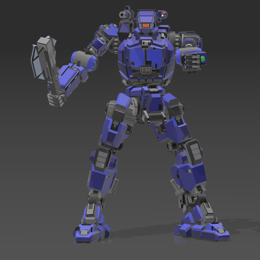 🪖 American Mecha Lumberjack・Free 3D File for 3D printing・Cults