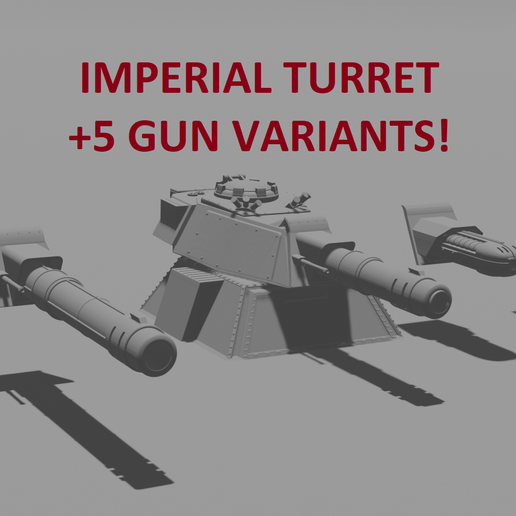 3D file Imperial Turret 💂 ・3D printer design to download・Cults