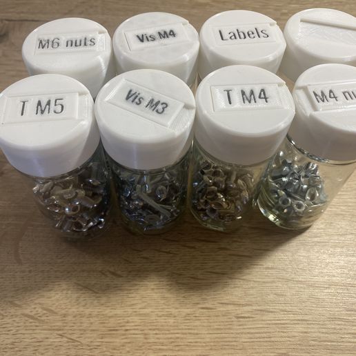 🏷️ Lid with Clip-on Label / Couvercle avec étiquette clipsable・Free STL ...