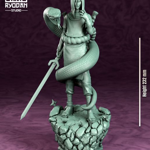 👾 OROCHIMARU NARUTO SHIPPUDEN・ 3D File for 3D printing・Cults