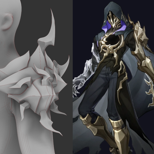 🔥 Flame Reaver - Shoulder Armor - Honkai Star Rail・ 3D File for 3D ...