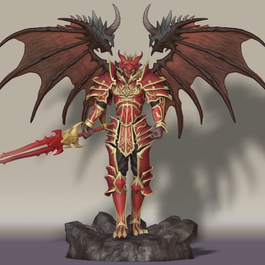 🧝 Dark knight- MU online stl 3d print・ 3D File for 3D printing・Cults