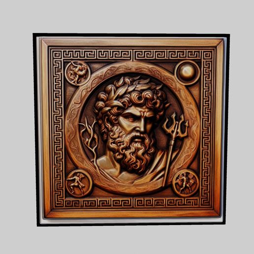 3D file Pan Greek God 3D Printer 🏛️ ・3D printable model to download・Cults