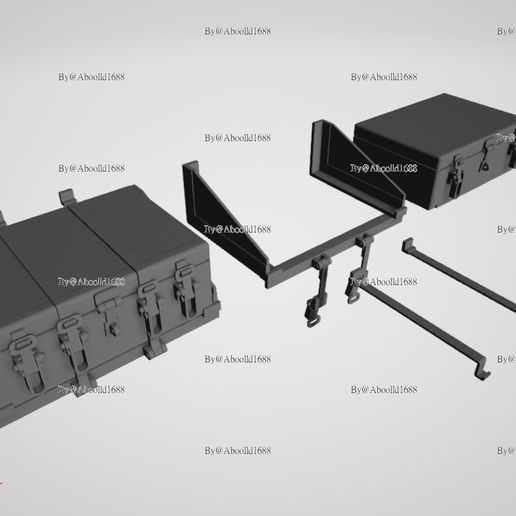 🐅 Tiger Tank Early Rear Case Box.(STL-16-35)・ 3D File for 3D printing・Cults
