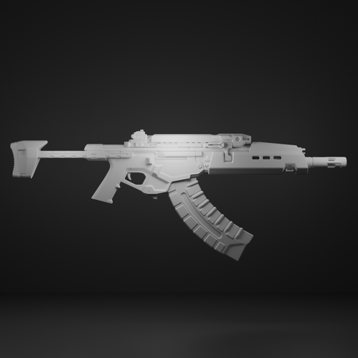 🎲 CYBERPUNK 2077 - Militech M251s Ajax・ STL File for 3D printing・Cults