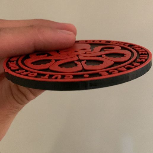 🧲 Hydra Sigil Magnet (bicolor)・ STL File for ・Cults