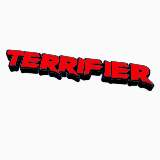 🚩 TERRIFIER V1.1 Logo Display by MANIACMANCAVE3D・ STL File for 3D ...