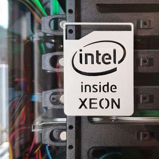 3D-Datei Customizable Intel Inside Badge kostenlos 📛 ・Design für 3D ...