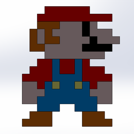 mario pixel easy