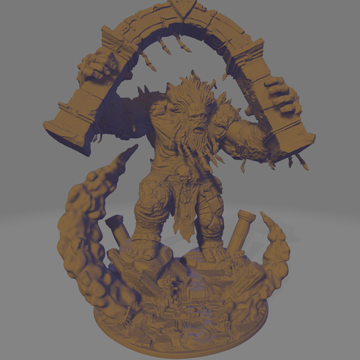 👹 Runescarred Giant - Gateway Guardian Diorama・ STL File for 3D ...