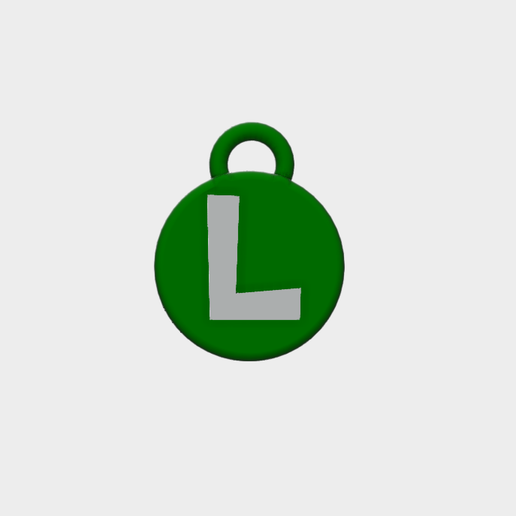 🗝️ Luigi Logo Keychain・Free STL File for 3D printing・Cults