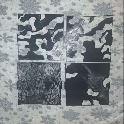 🎨 "Splinter" camo pattern template・ STL File for 3D printing・Cults
