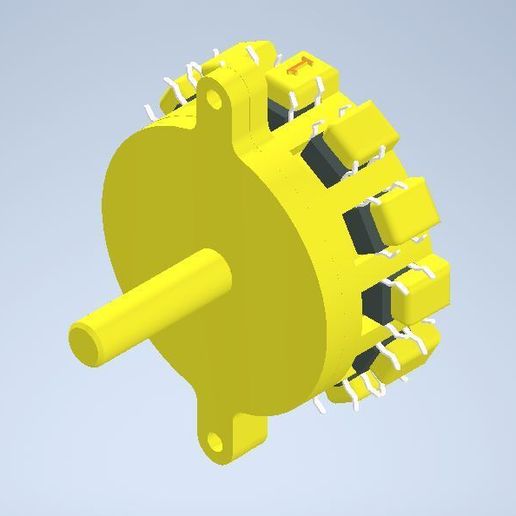 🎲 Rotary Switch 12 x 30° V3・ STL File for 3D printing・Cults