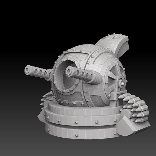 Ball Turret・ 3D File for ・Cults